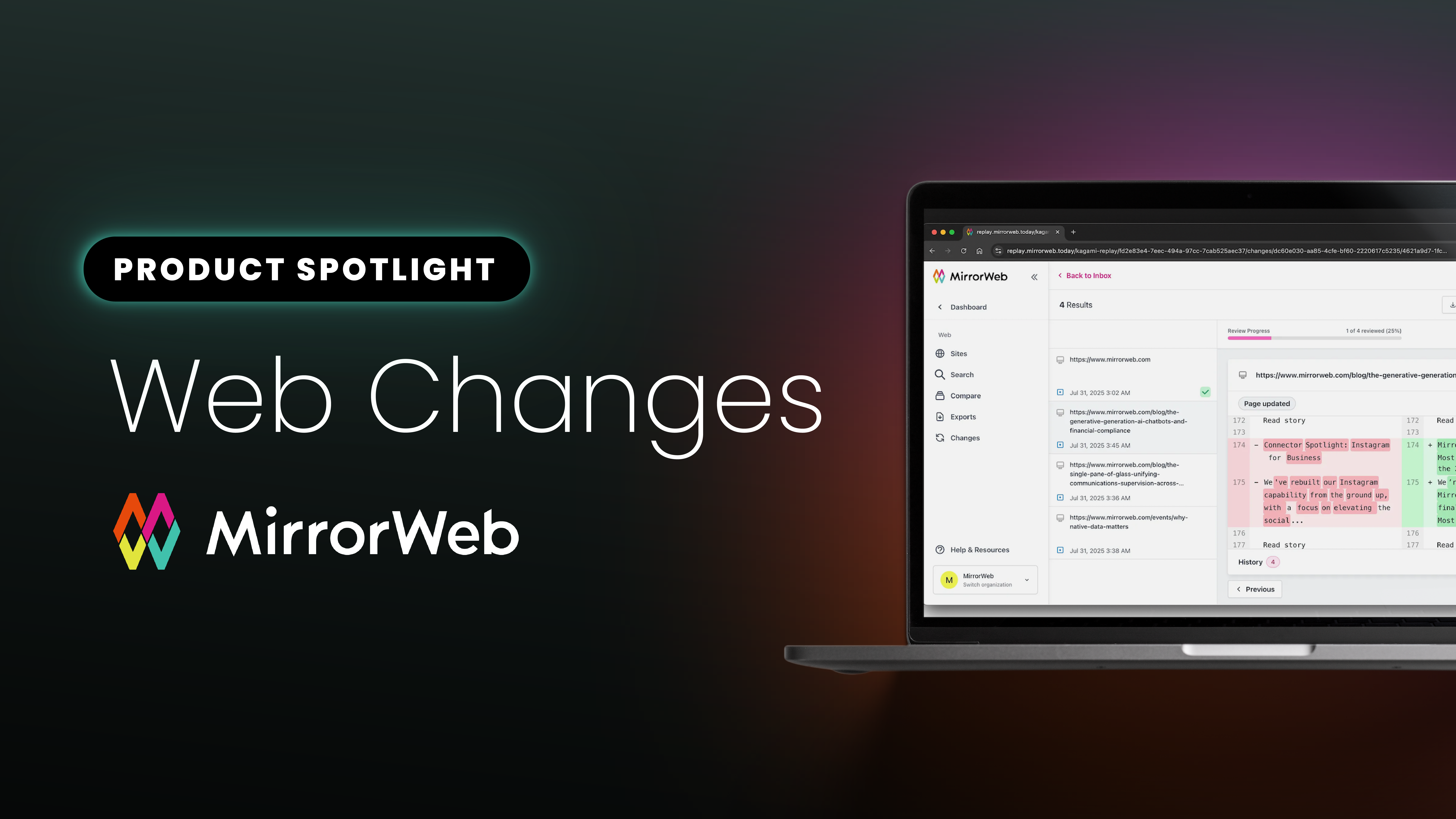Explore The MirrorWeb Insight Techstack | MirrorWeb